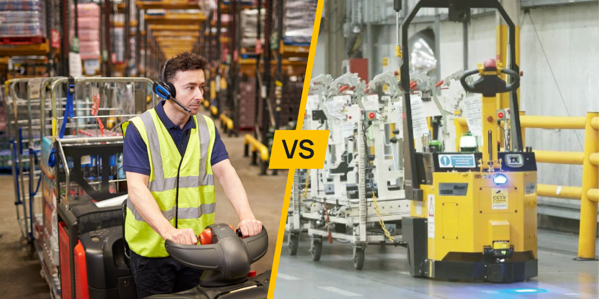 Comparing AGVs to Traditional Material Handling Equipment - MasterMover